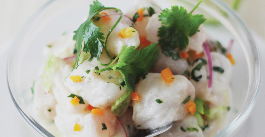 Ceviche de pescado al coco | Bienmesabe