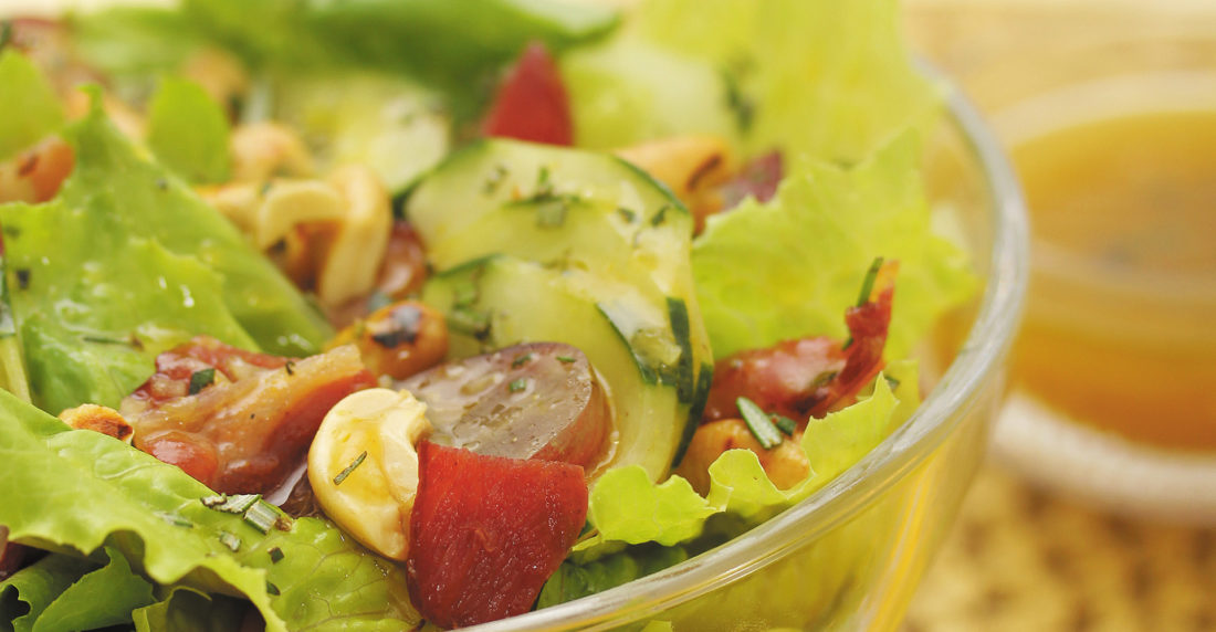 Ensalada de uvas y merey al curry | Bienmesabe