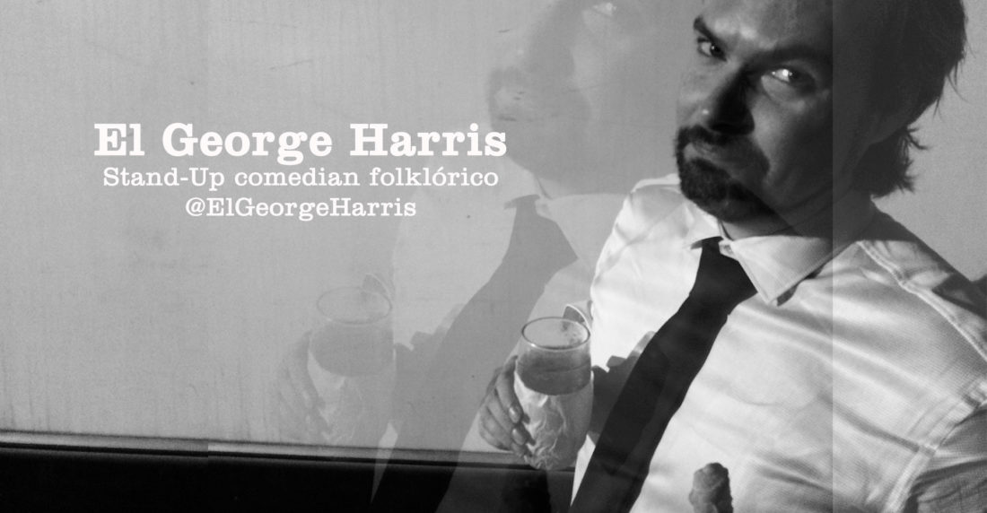 George Harris con whisky y tequeño en mano | El Estímulo