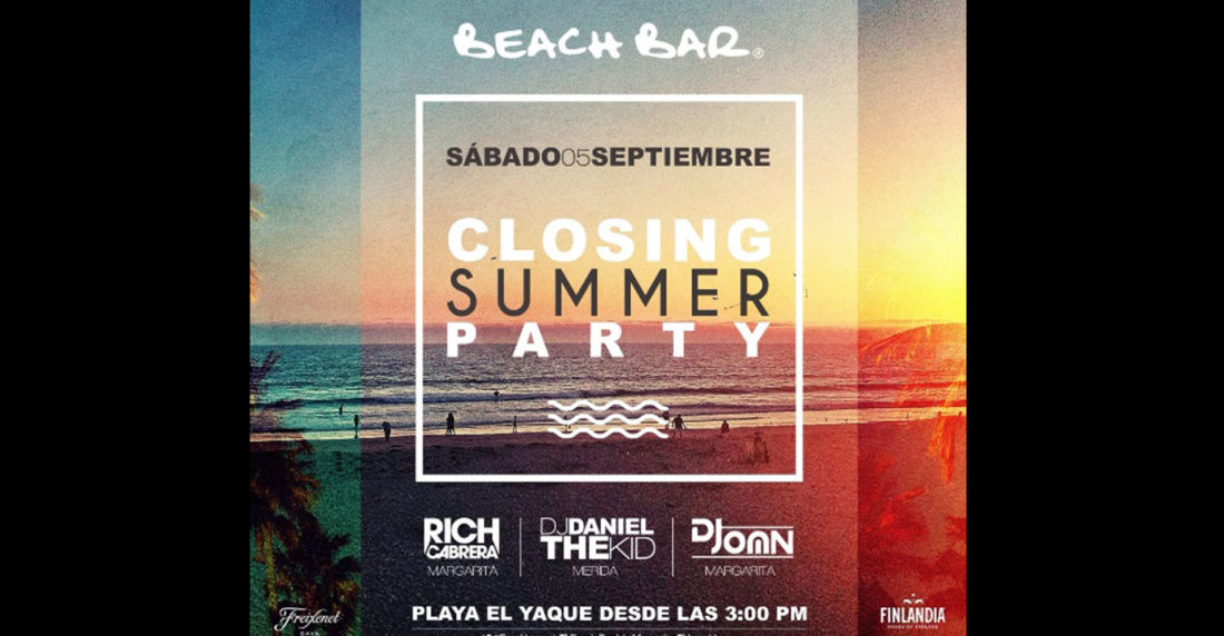 Adiós al verano con Freixenet y Vodka Finlandia en playa El Yaque ...