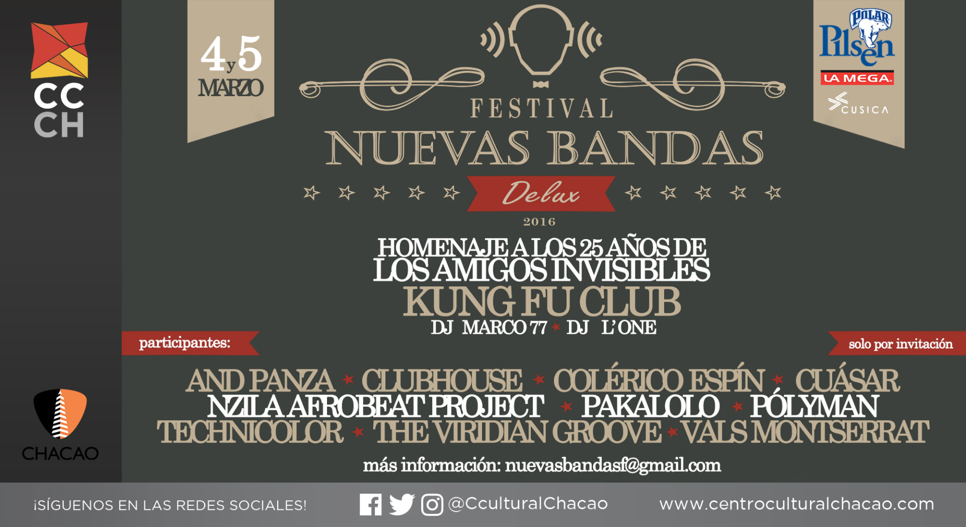 Festival Nuevas Bandas DeLux se realizará en marzo | El Estímulo