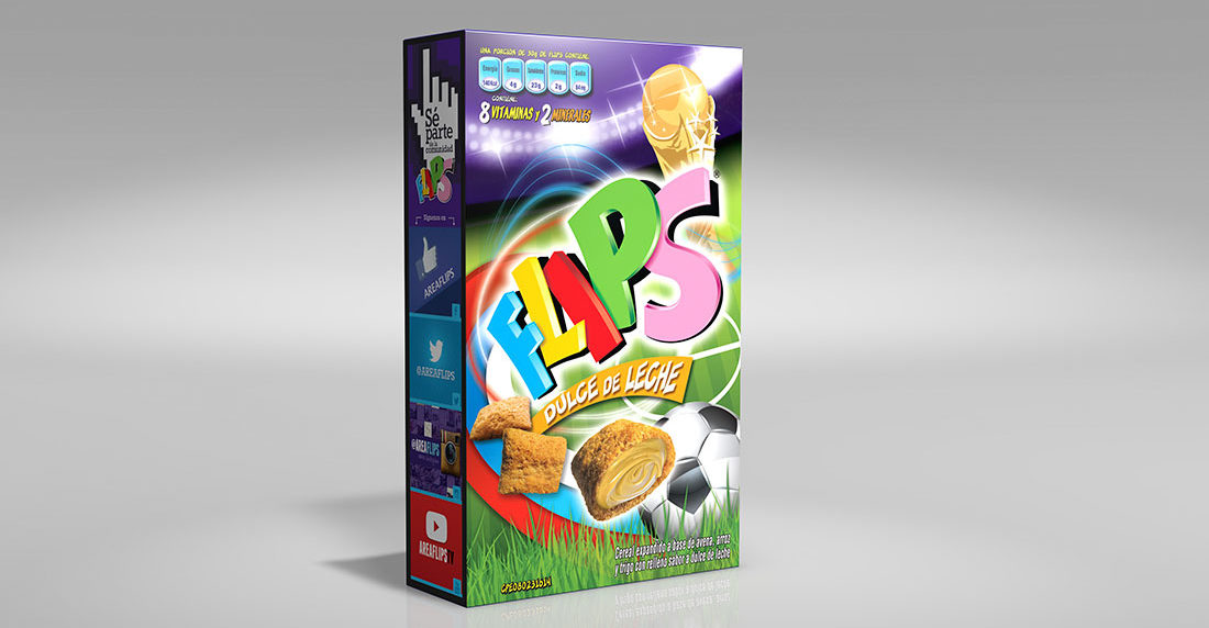 Flips se viste de fútbol y estrena empaque | Bienmesabe