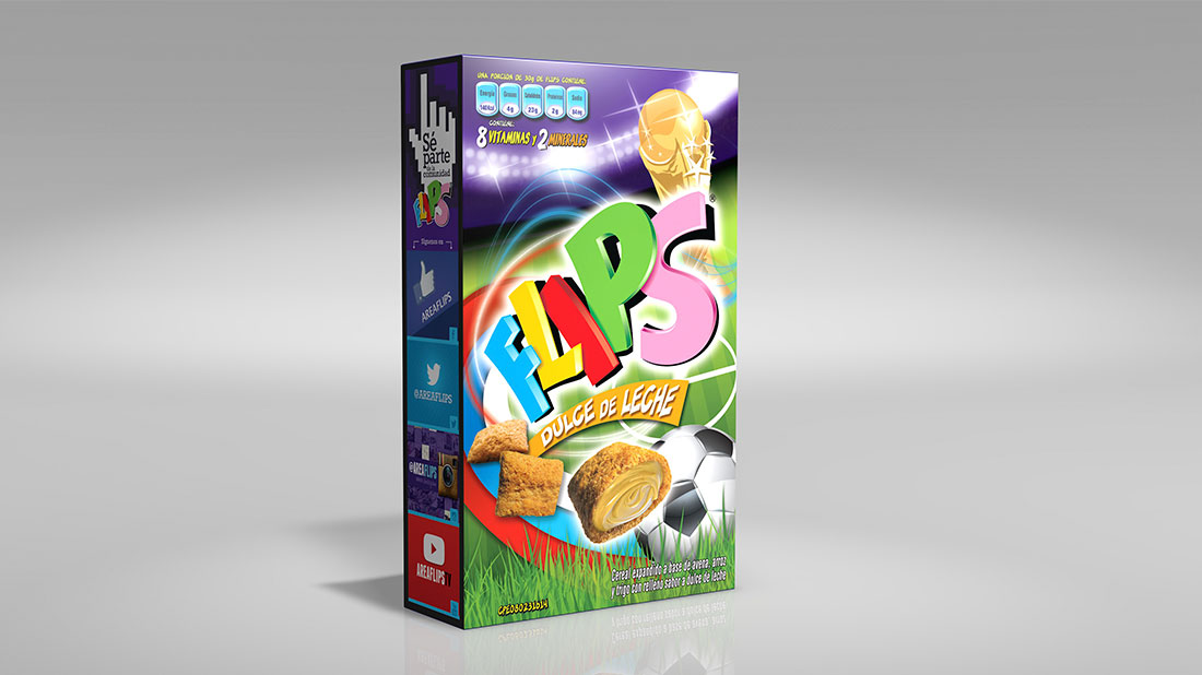 Flips se viste de fútbol y estrena empaque | Bienmesabe