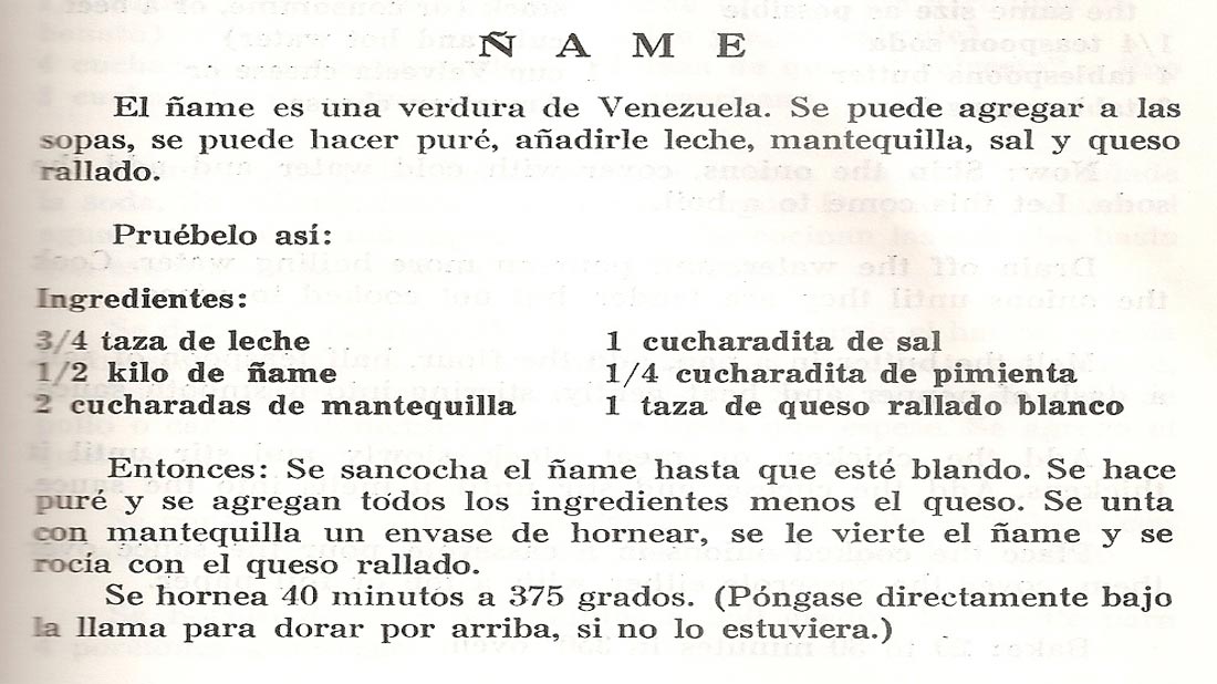 Recetas pretéritas, sabores eternos: Ñame, el tubérculo energético ...