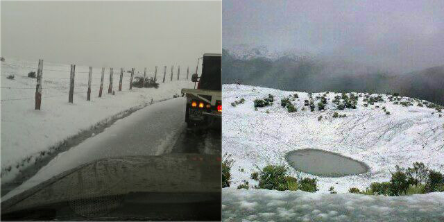 Pico del Águila en Mérida amanece cubierto en nieve | El Estímulo