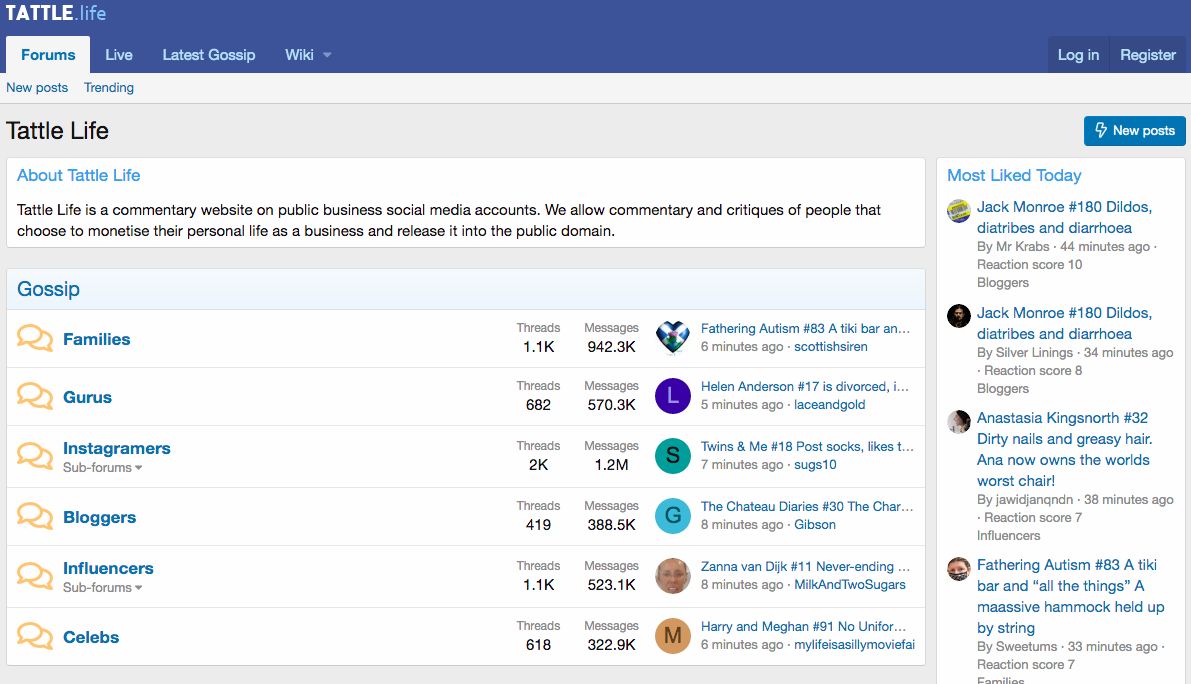 Tattle Life: la web más "más tóxica del planeta" que los influencers ...