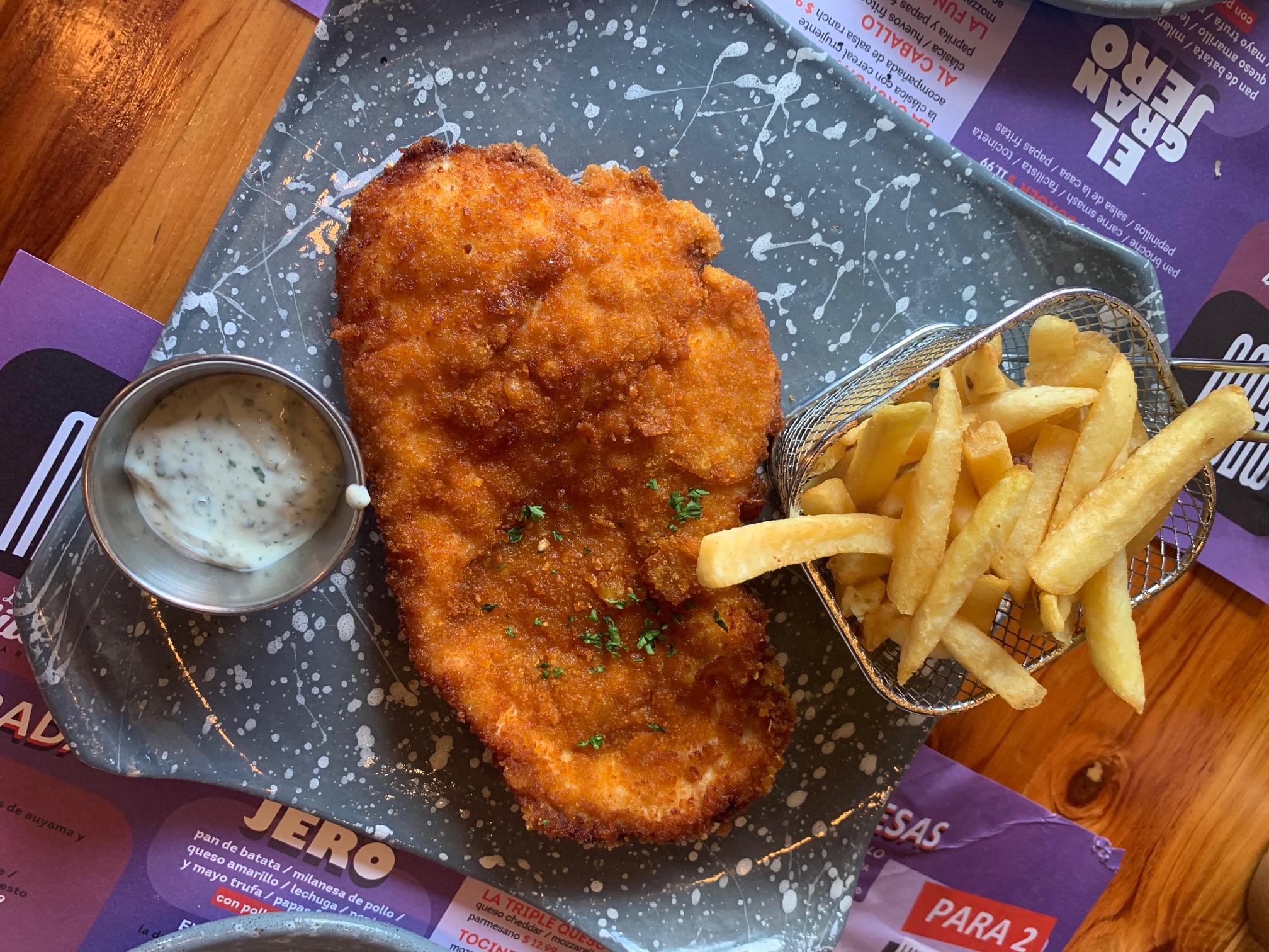 En La milanesa, el "crunchy" se siente en todo su nuevo menú