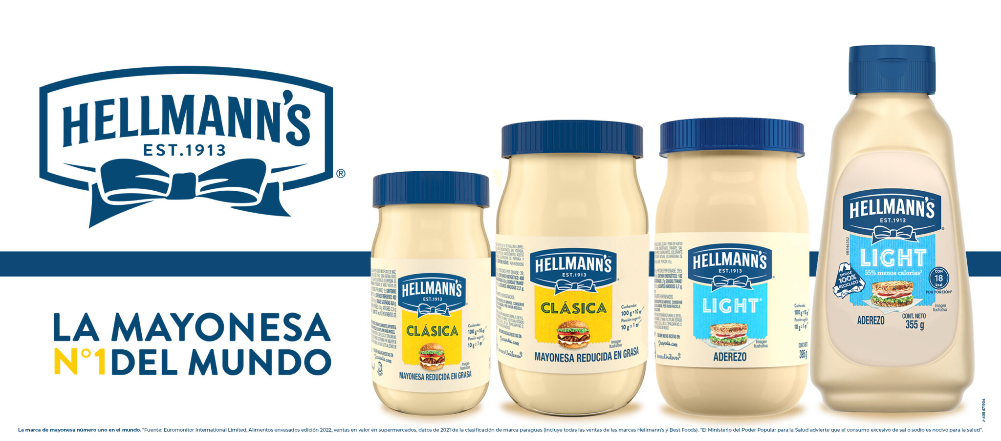 Mayonesa Hellmann's regresa en 5 presentaciones