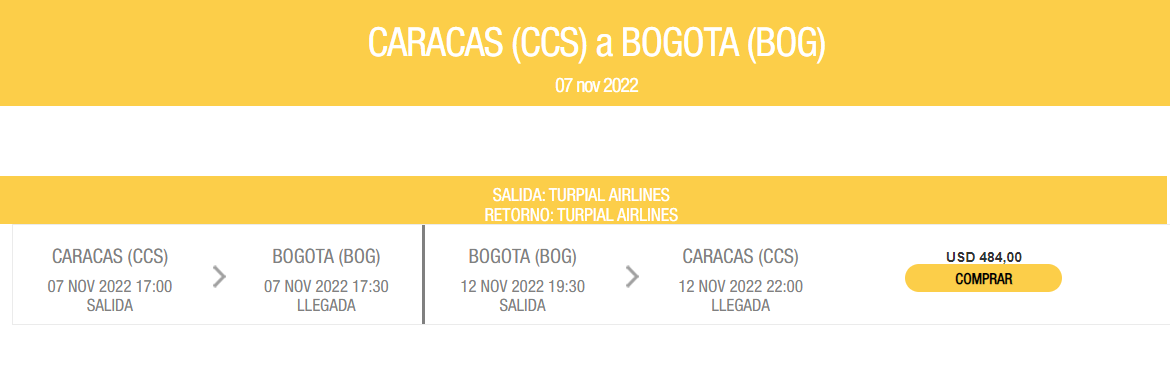 Turpial Airlines volará a Colombia este #7Nov ¿Cuánto cuesta un pasaje?