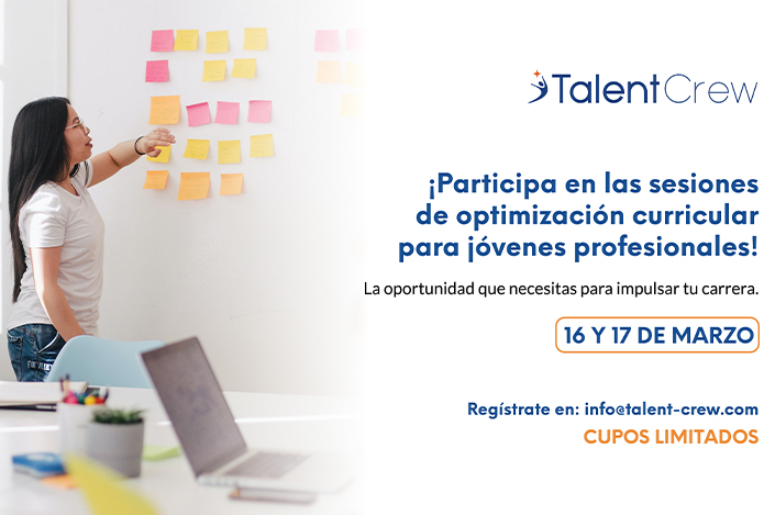 Talent Crew realizará sesiones de optimización curricular para jóvenes profesionales | El Estímulo