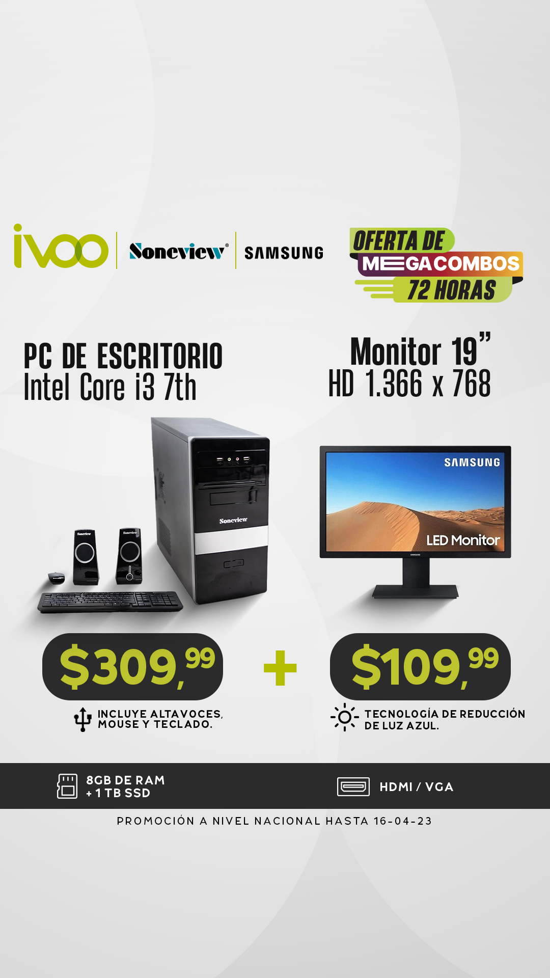 IVOO "Mega Combos": estos son los precios de oferta por 72 horas ...