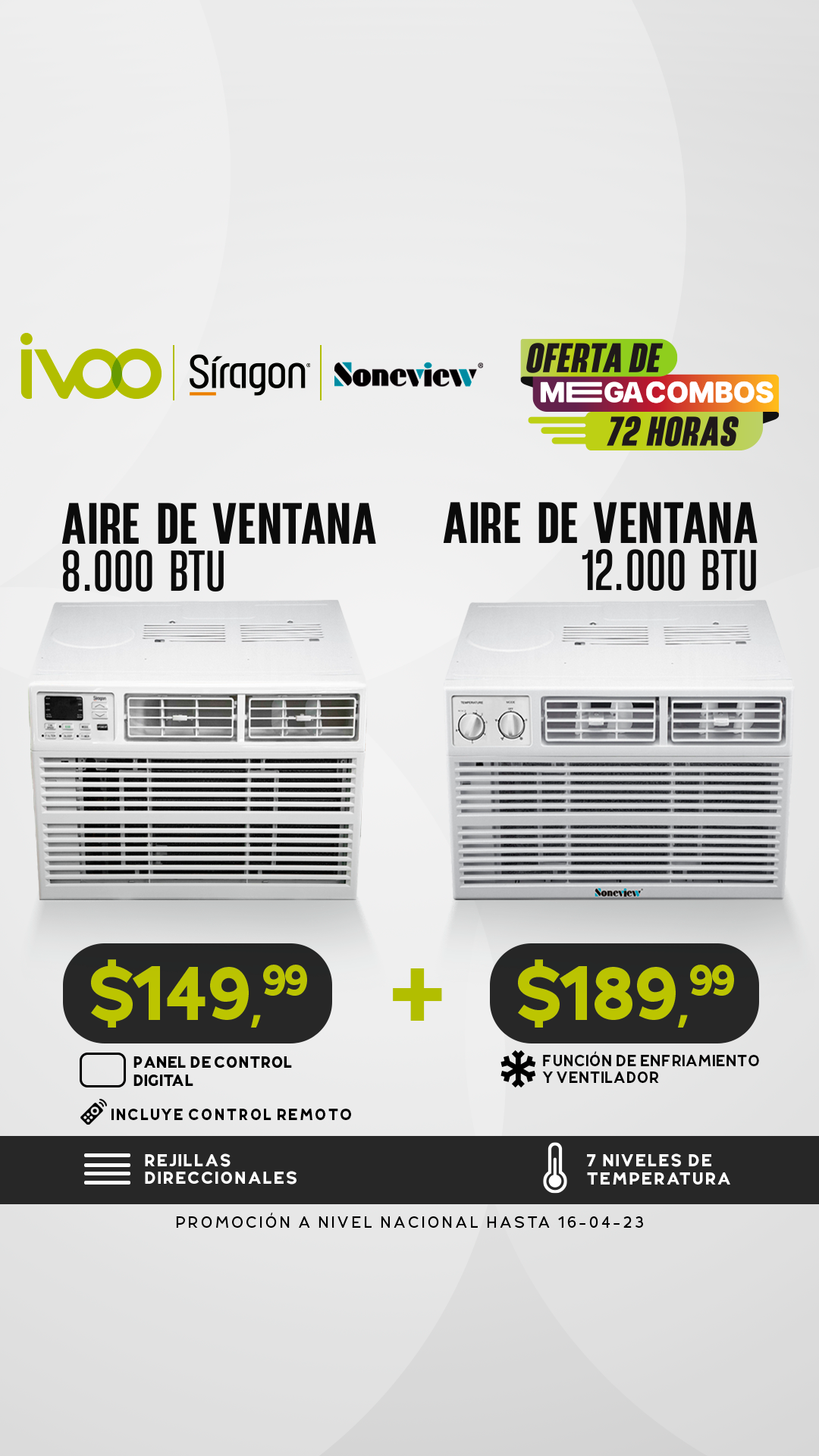IVOO "Mega Combos": estos son los precios de oferta por 72 horas ...