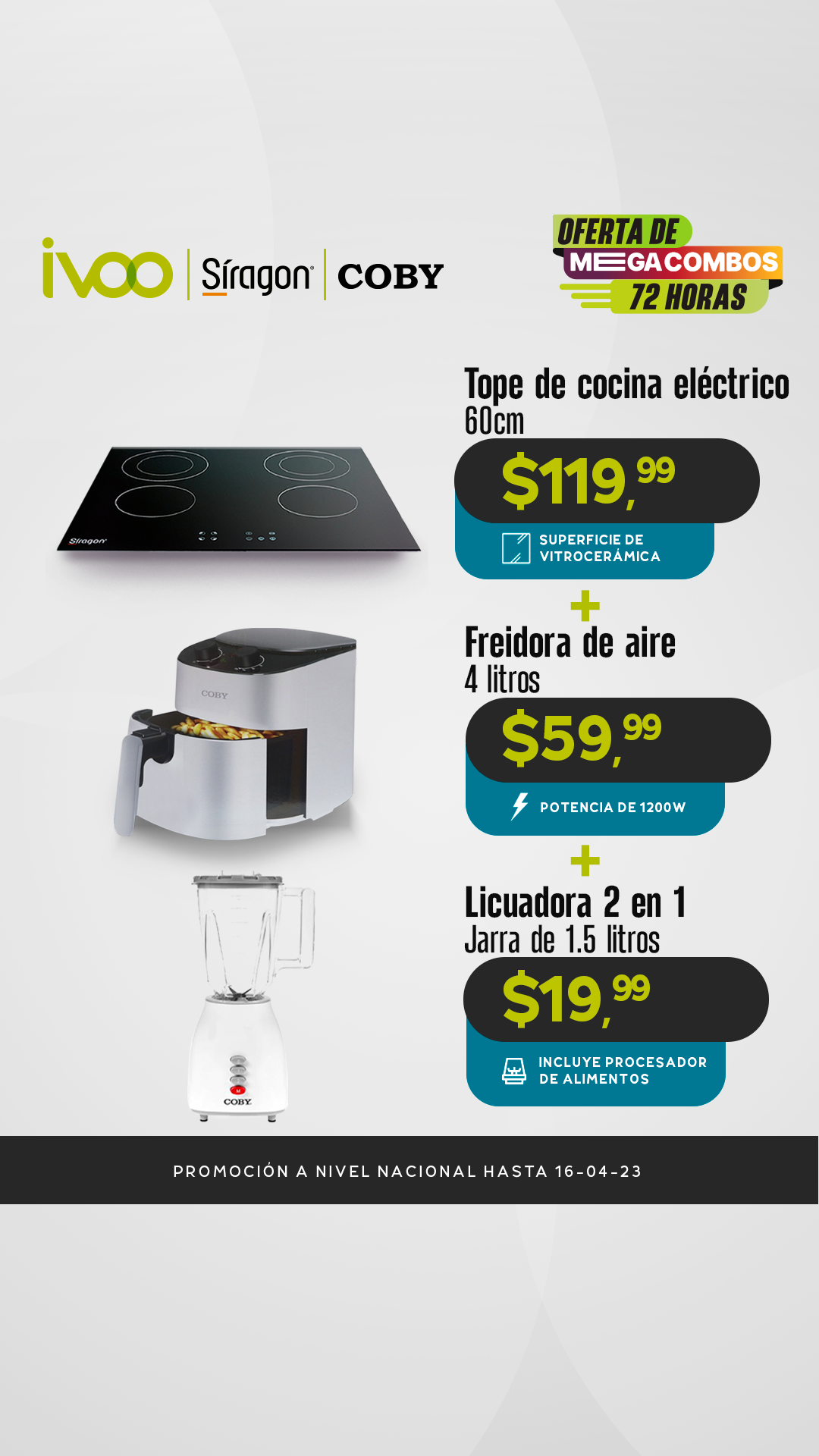 IVOO "Mega Combos": estos son los precios de oferta por 72 horas ...