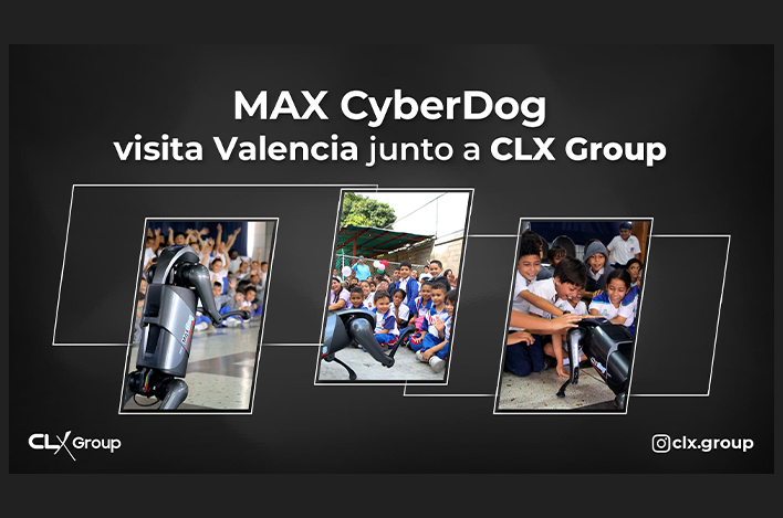 Max el cyberdog de CLX Group visita escuela de Valencia | El Estímulo