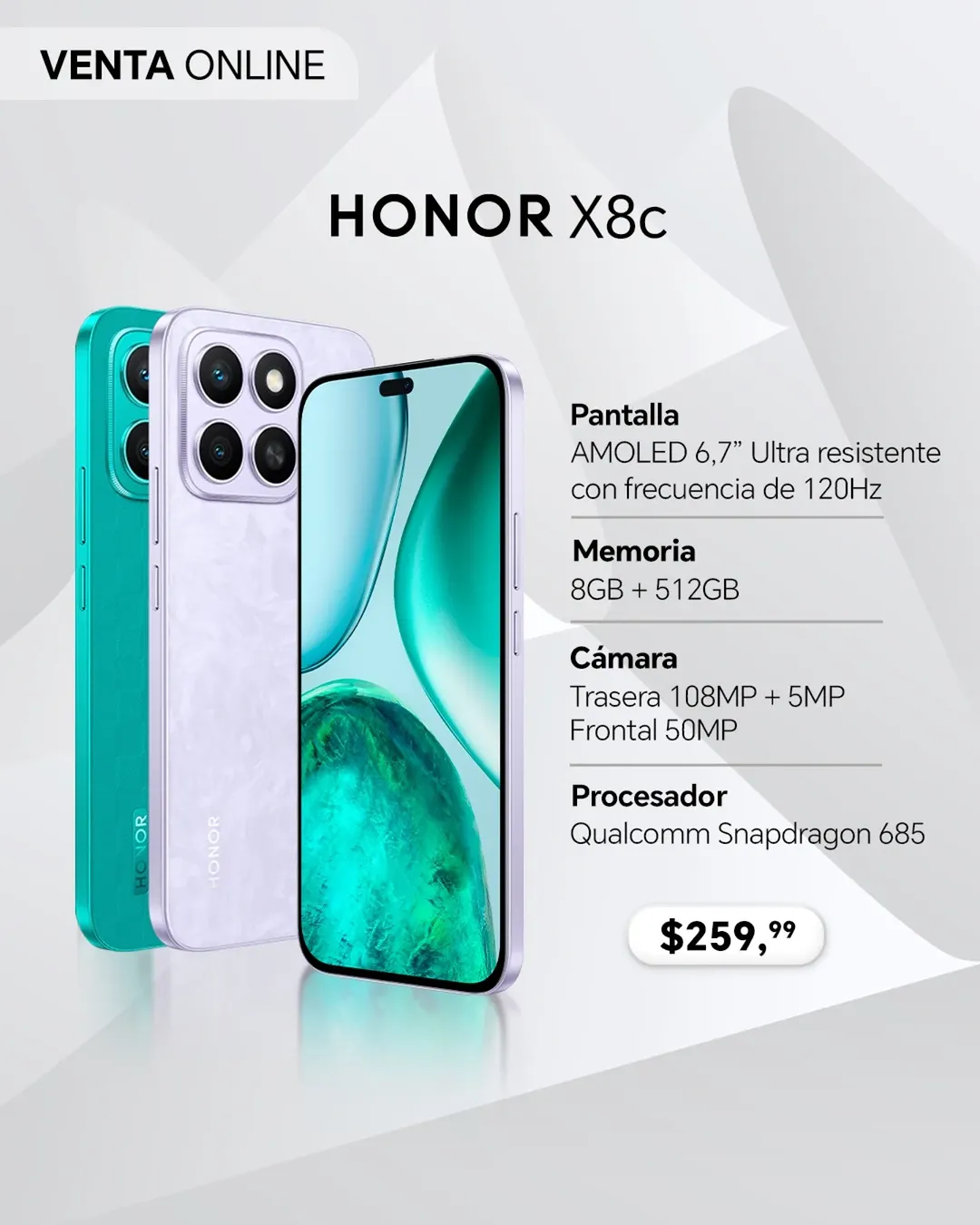 Los nuevos HONOR X7c y X8c llegan a Venezuela: durabilidad, rendimiento ...