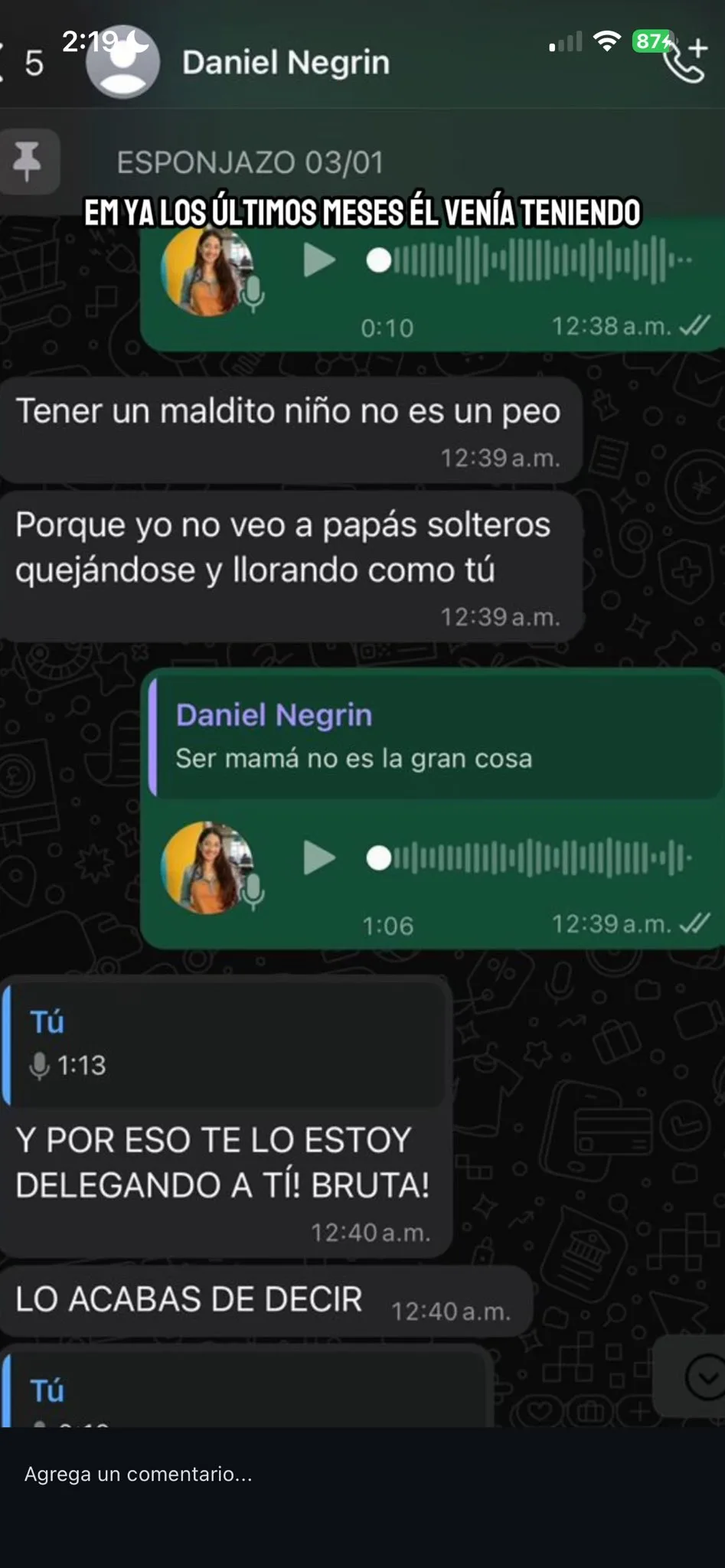 Expareja denuncia a comediante Daniel Negrín por violencia de género