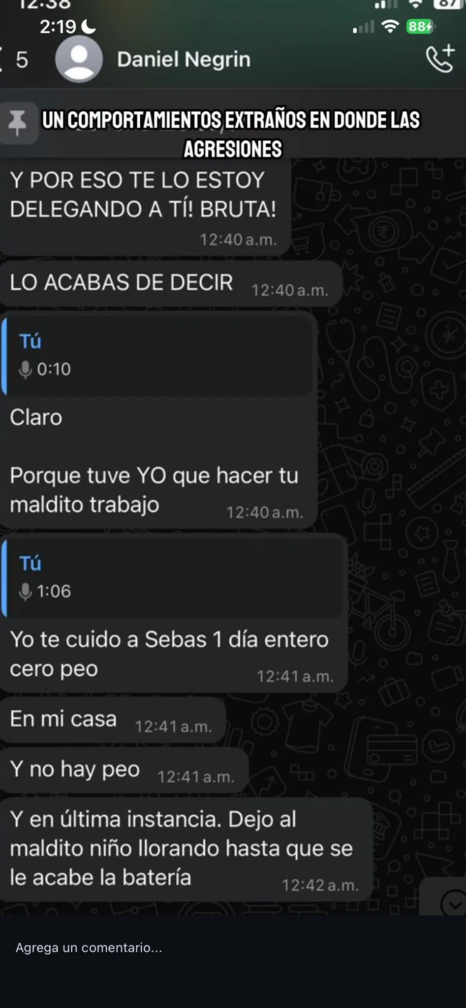 Expareja denuncia a comediante Daniel Negrín por violencia de género