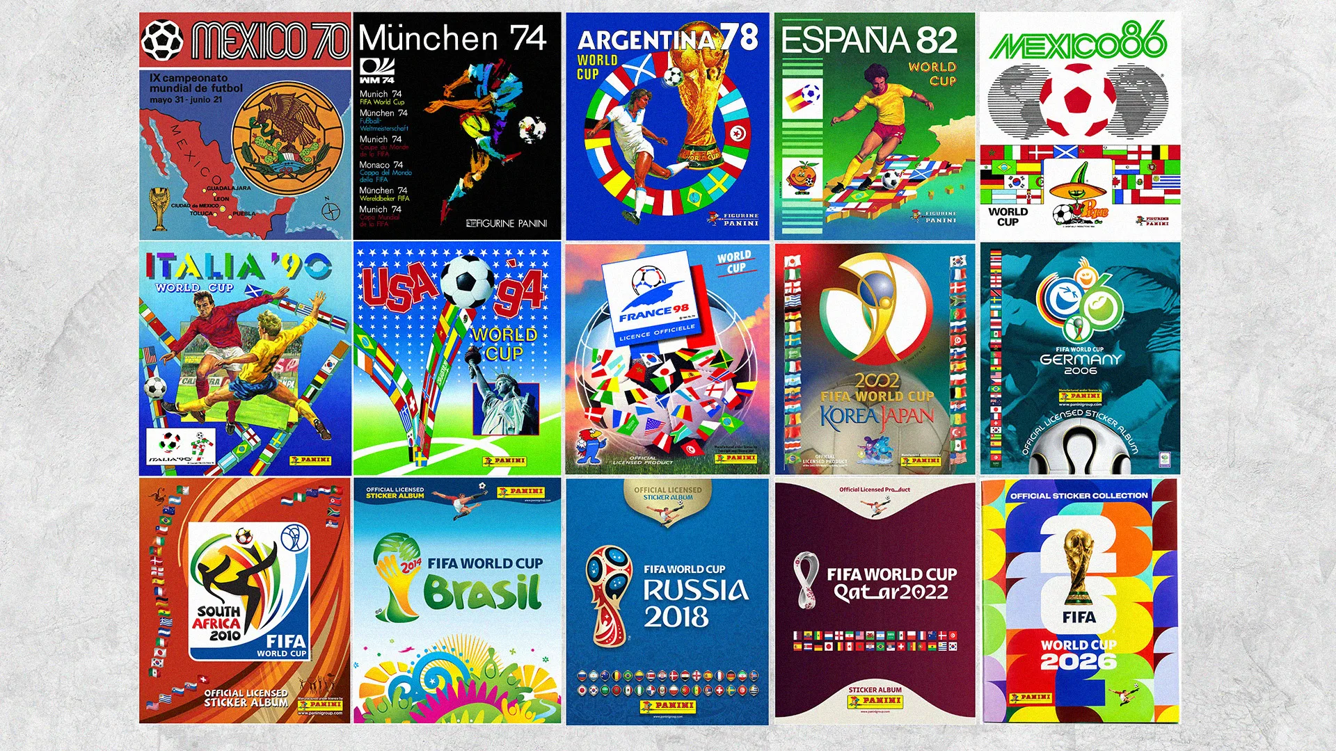 El álbum Panini celebra 15 ediciones: conoce todas las portadas | El ...